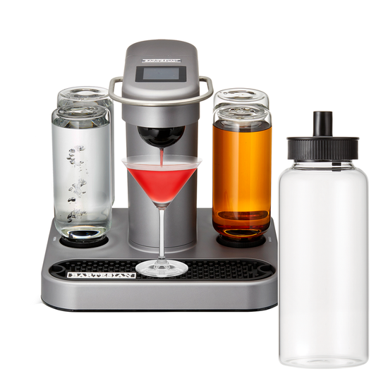 Replacement Glass Liquor Bottle & Lid for Bartesian Machine