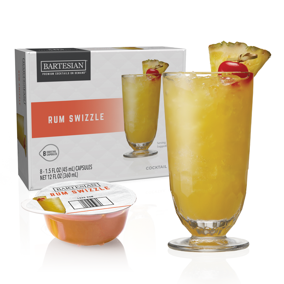 Bartesian Rum Swizzle Drink Capsules | Rum Swizzle Cocktail Pods