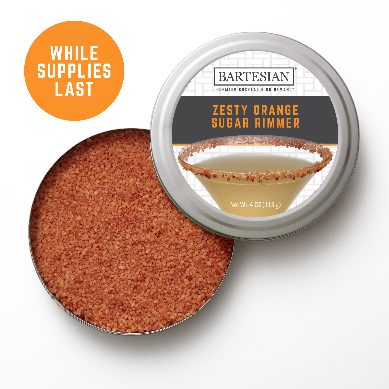 Zesty Orange Sugar Cocktail Drink Rimmer – Bartesian