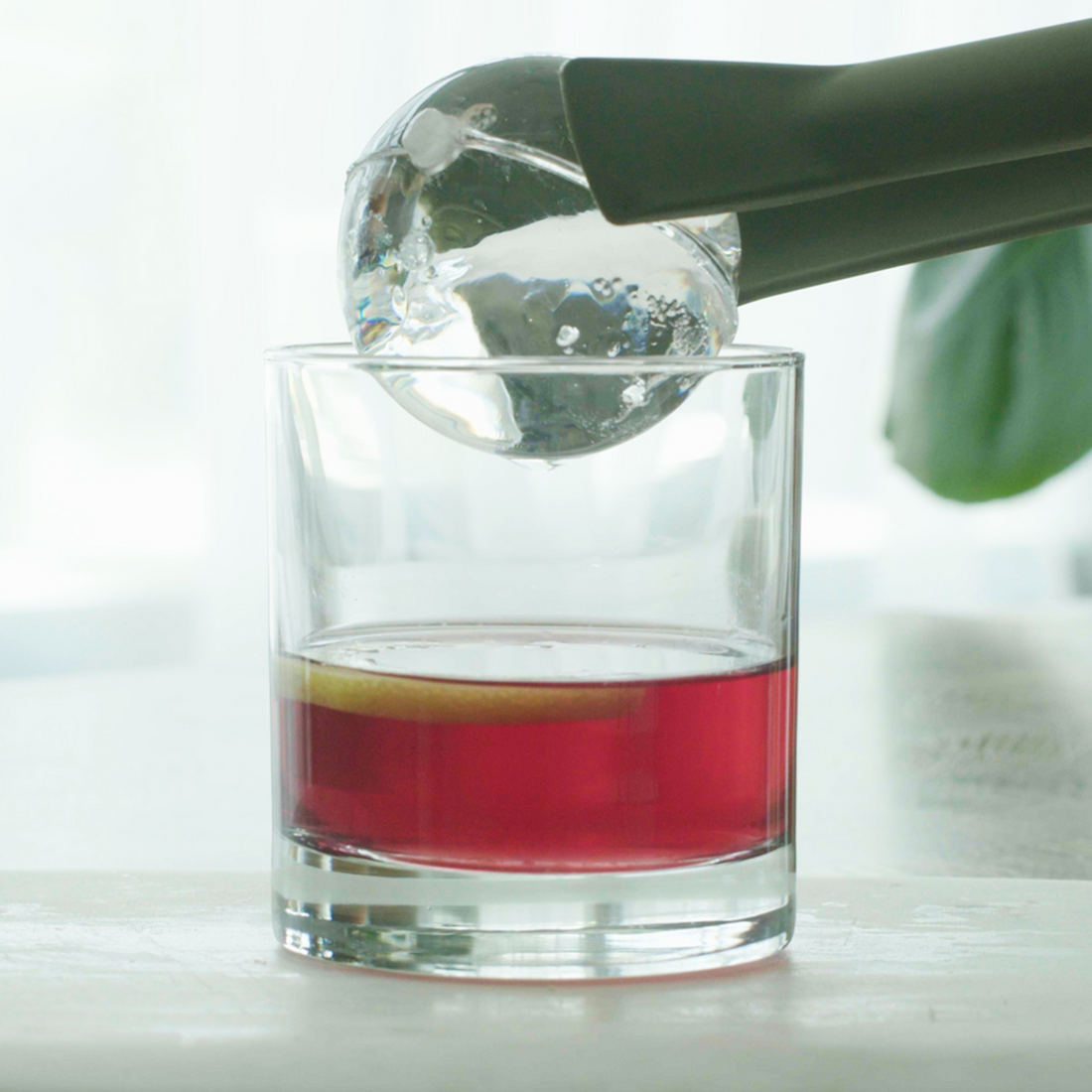 Clear Sphere Ice Cube Maker | Cocktail Ice Ball Mold | Bartesian